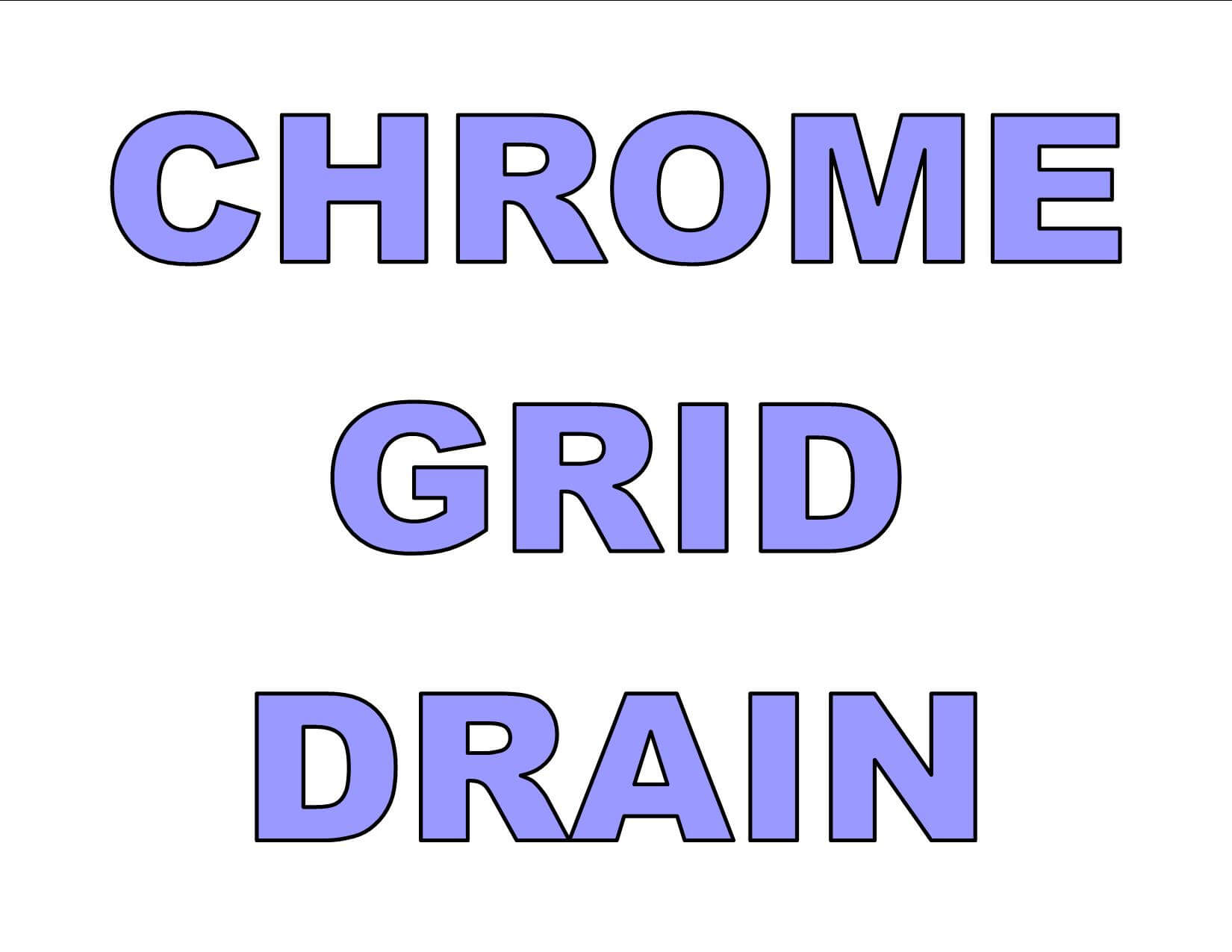 1 1/2 Grid Drain Polished Chrome - GD CH : Wave Plumbing Supply
